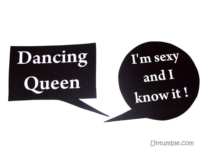 Dancing Queen photo prop - Untumble.com